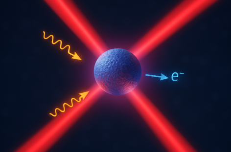 Charging Microparticles by Laser